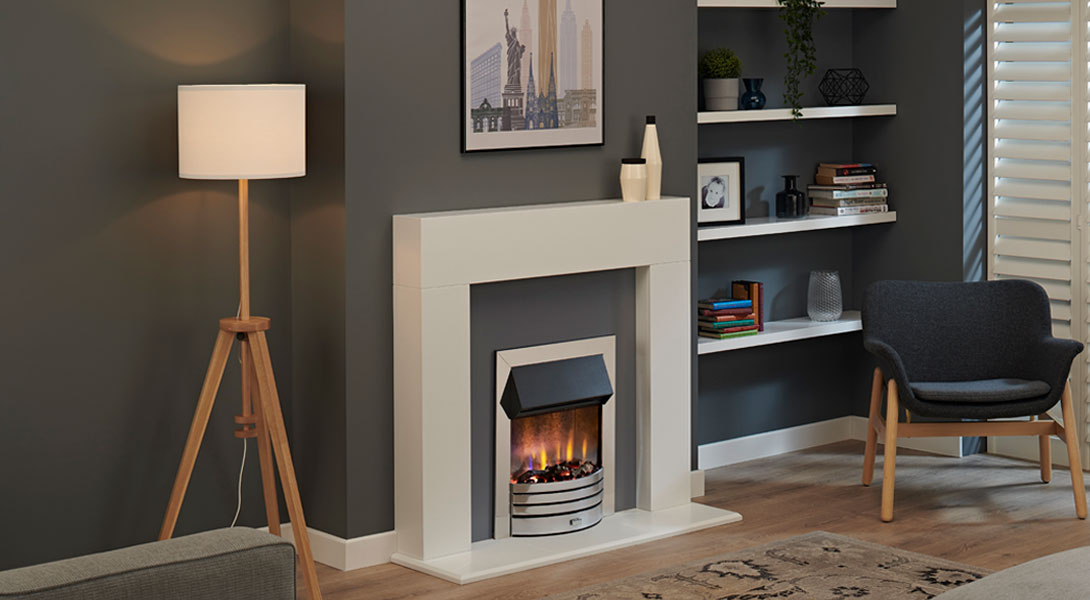 Dimplex Torridon Chrome Optiflame 3D Inset Electric Fire