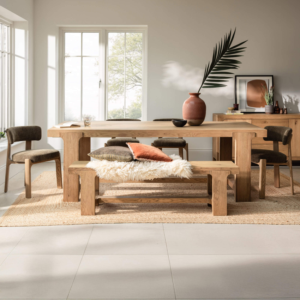 Woodstock 180cm Rectangular Reclaimed Oak Dining Table | Housing Units