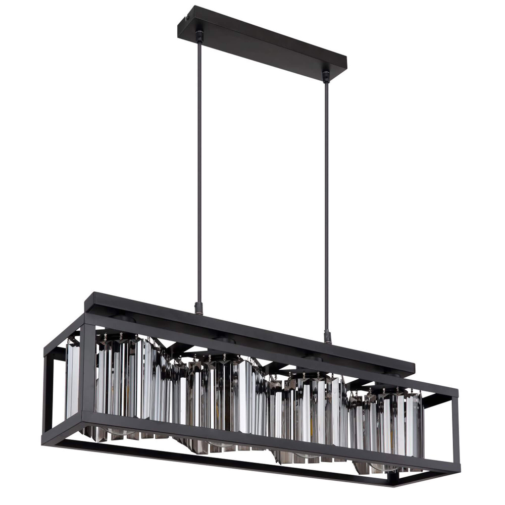 Devito Matt Black 4 Light Bar Pendant | Housing Units