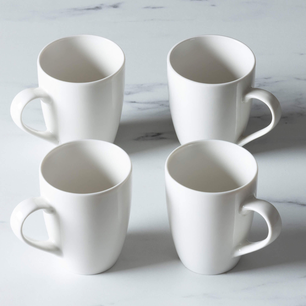 Islington White Set Of 4 Bullet Mugs | Housing Units