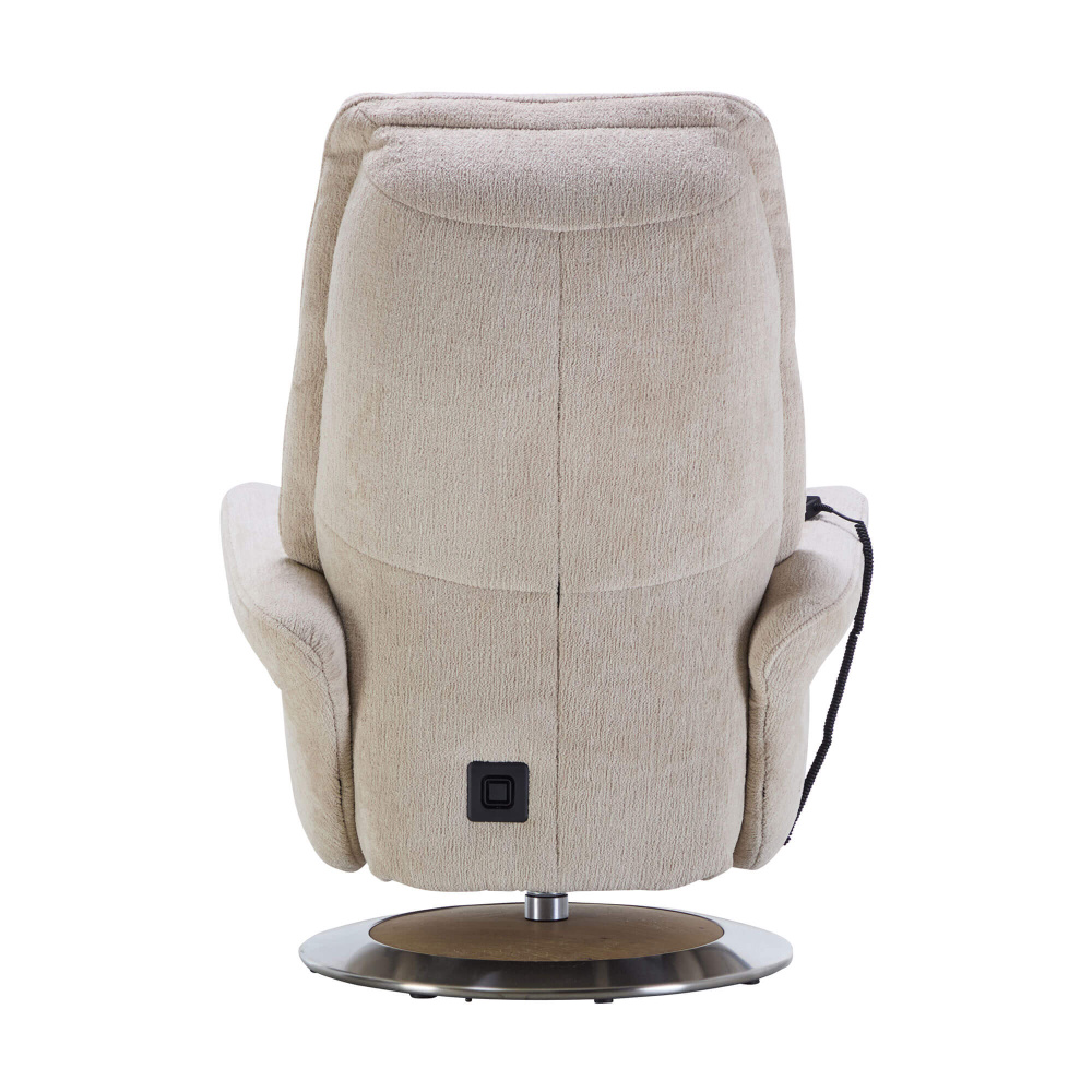 Himolla Loona Small Cream Fabric Electric Recliner Chair | Housing Units