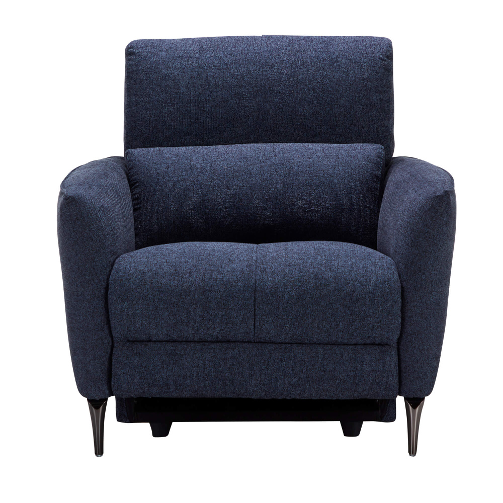 Alicia Blue Fabric Electric Recliner Armchair | Housing Units