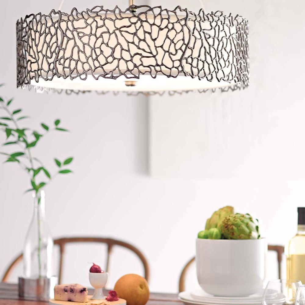 Silver Coral Pewter 3 Light Pendant | Housing Units