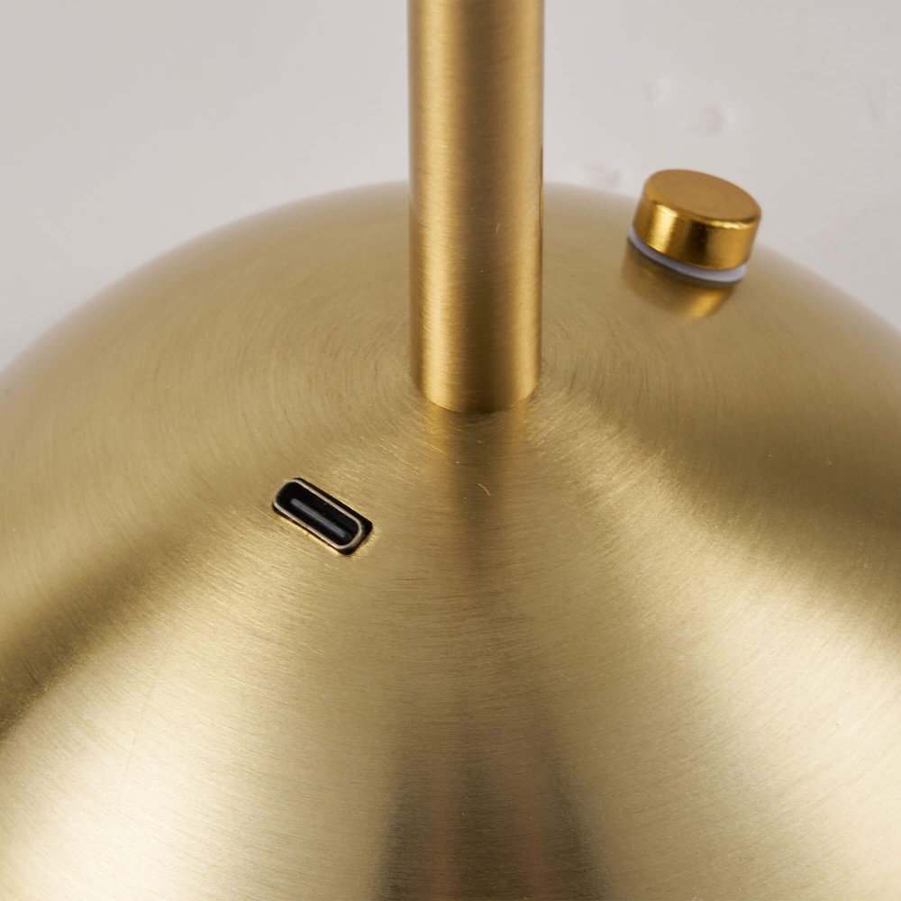 Hughes Gold USB Charging Table Lamp | Housing Units