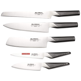 GLOBAL 5 Piece Professional Knife Set With Storage
