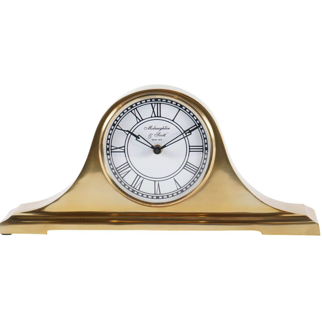 Retro Carriage Brass Finish Mantel Clock