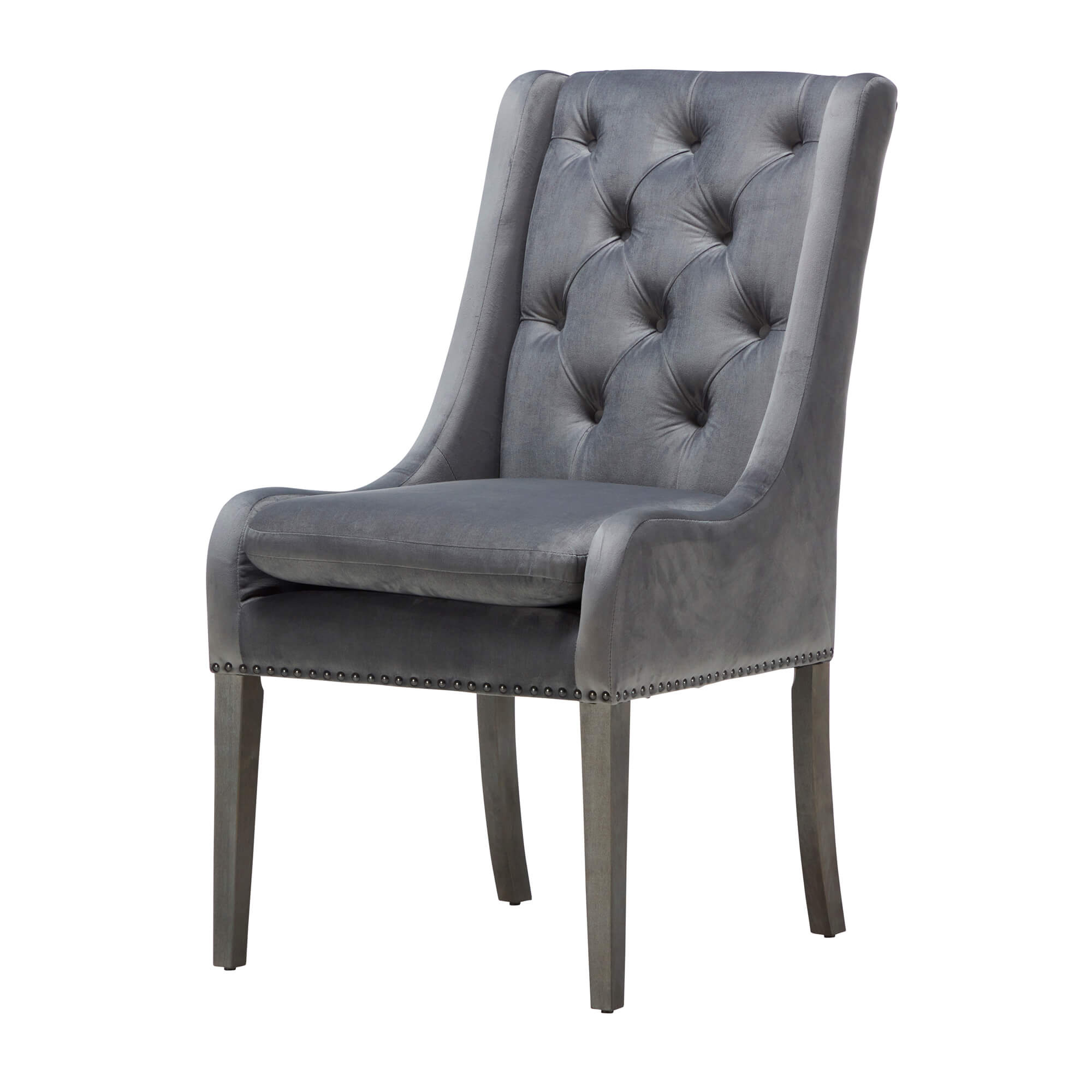 Jacob Anthracite Velvet Dining Chair