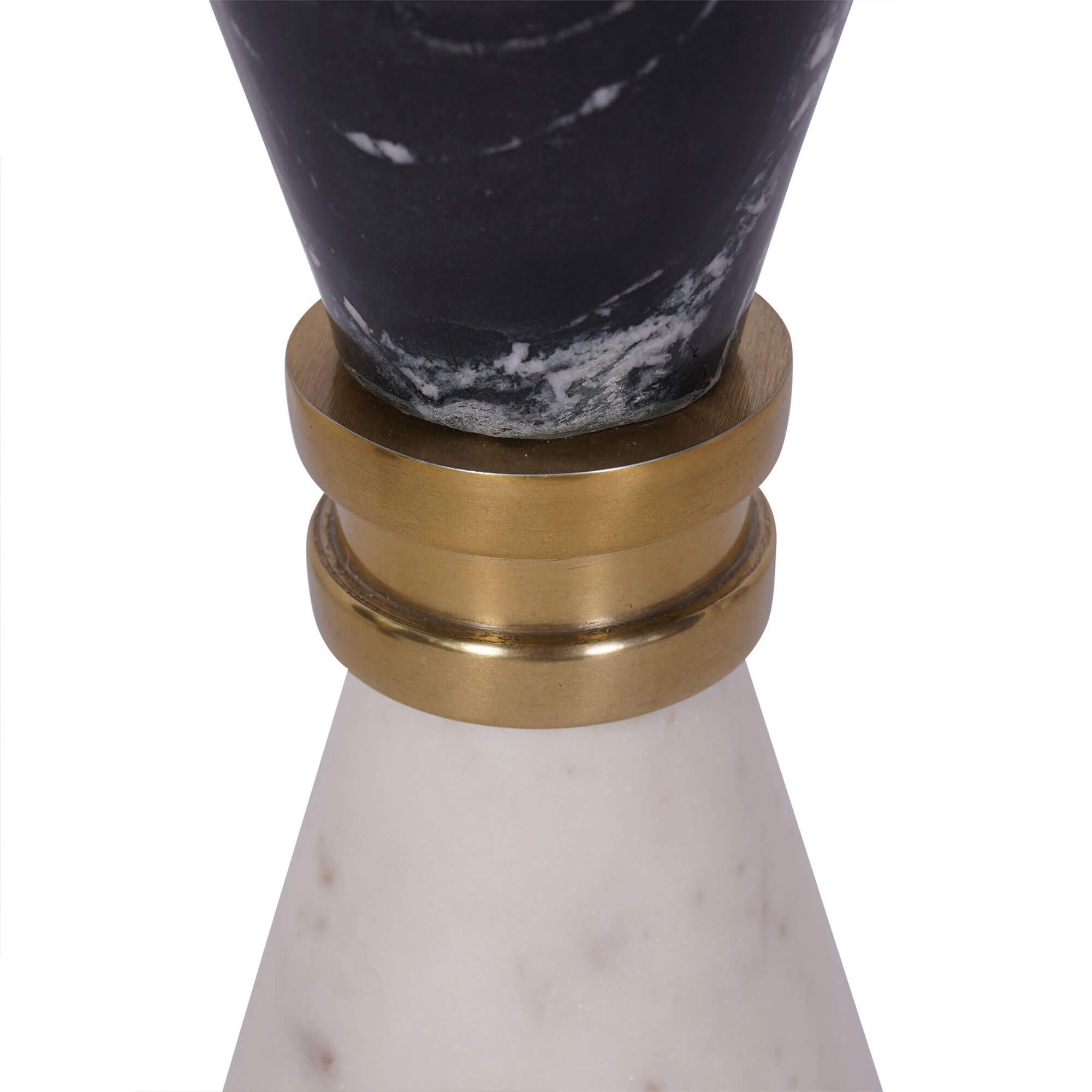 Libra Ravello Black & White Marble Candle Holder