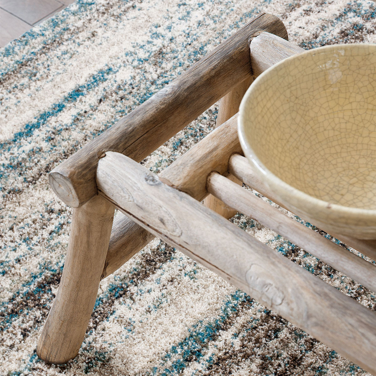 Mehari Blue & Grey 160cm x 230cm Rug