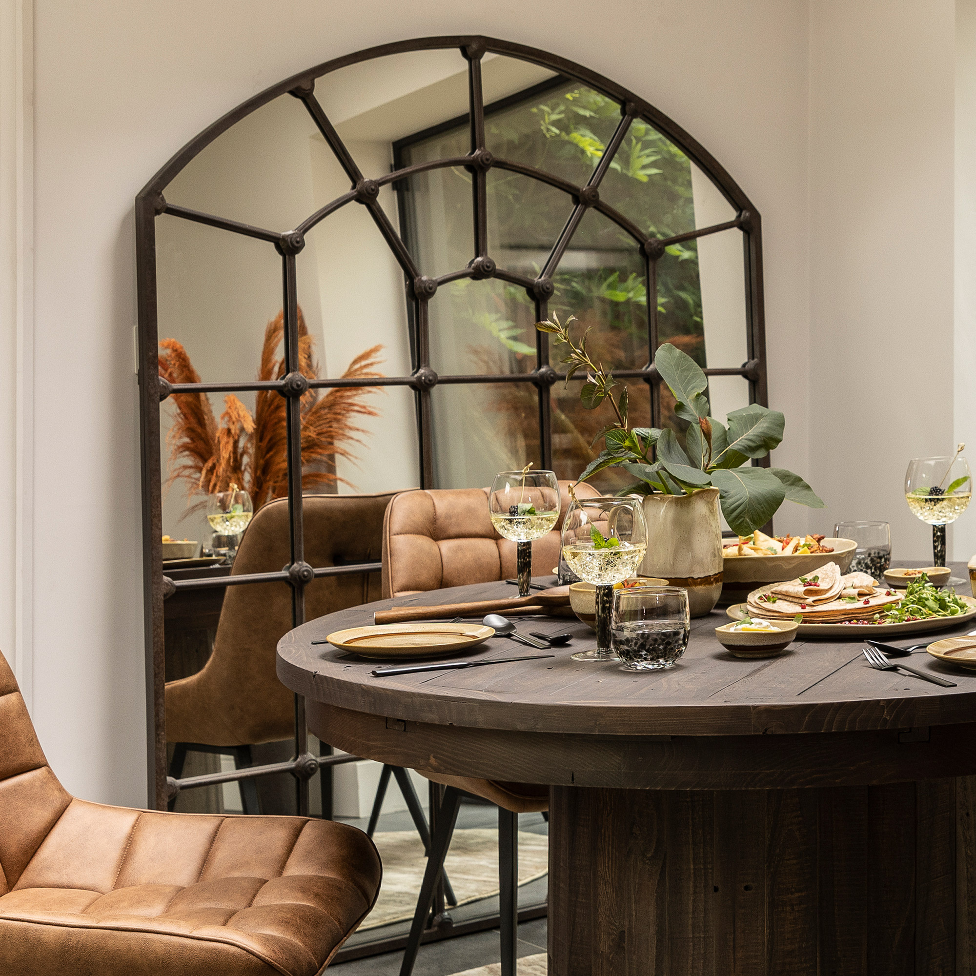 window mirror dining room