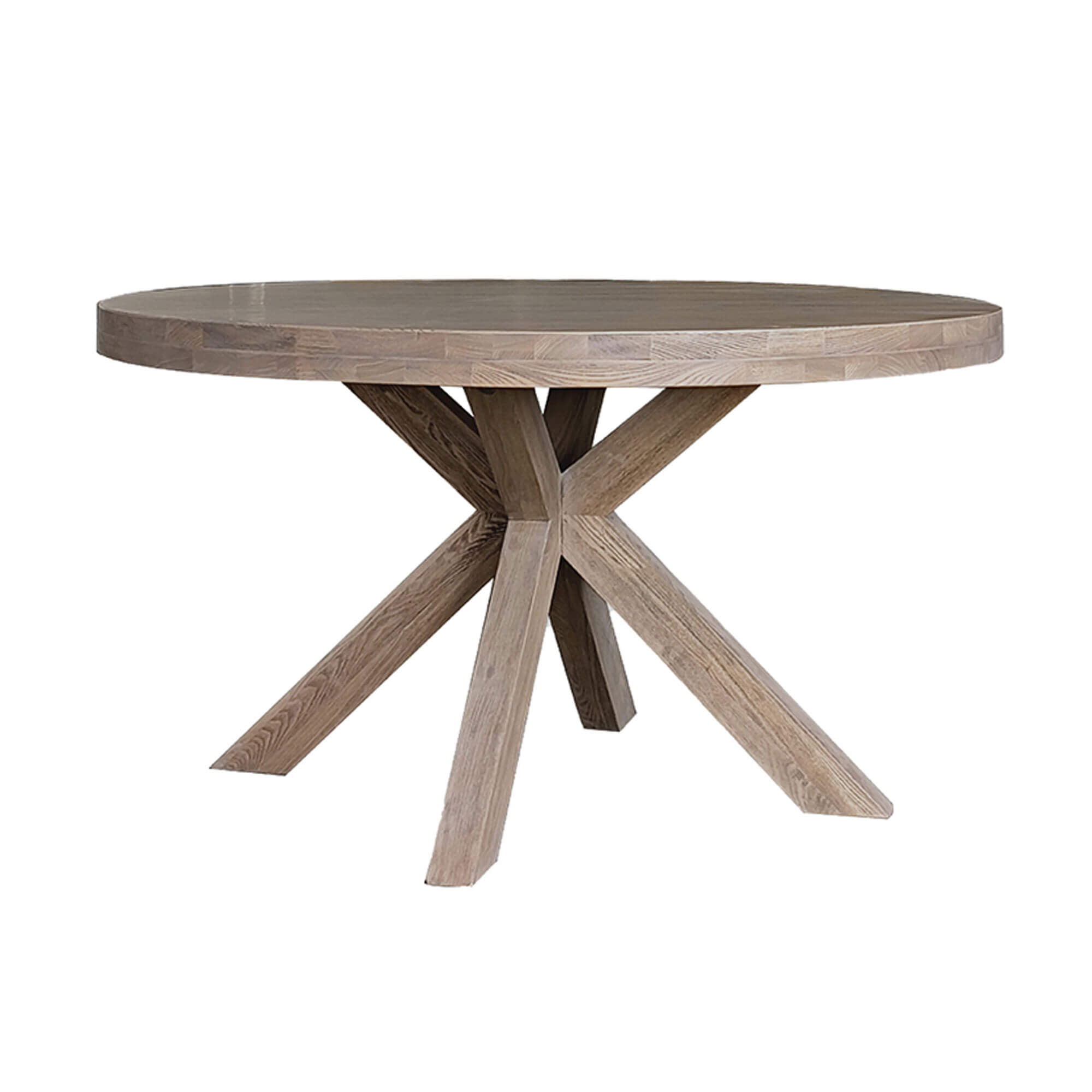 Farrington Oak Dining Table with Corner Bench and 2 Chairs in Natural