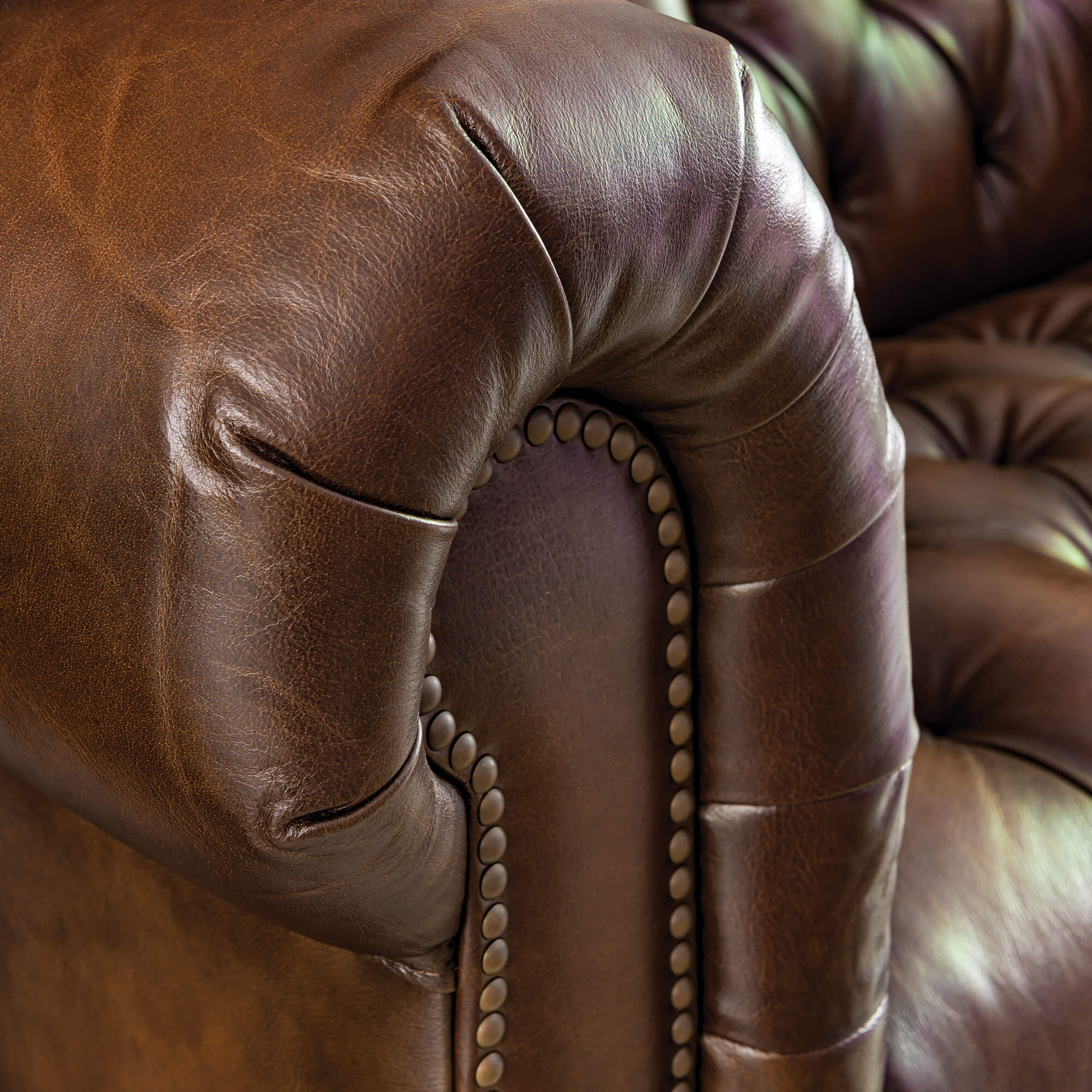 Balmoral Vintage Tabac Leather 3.5 Seater Sofa