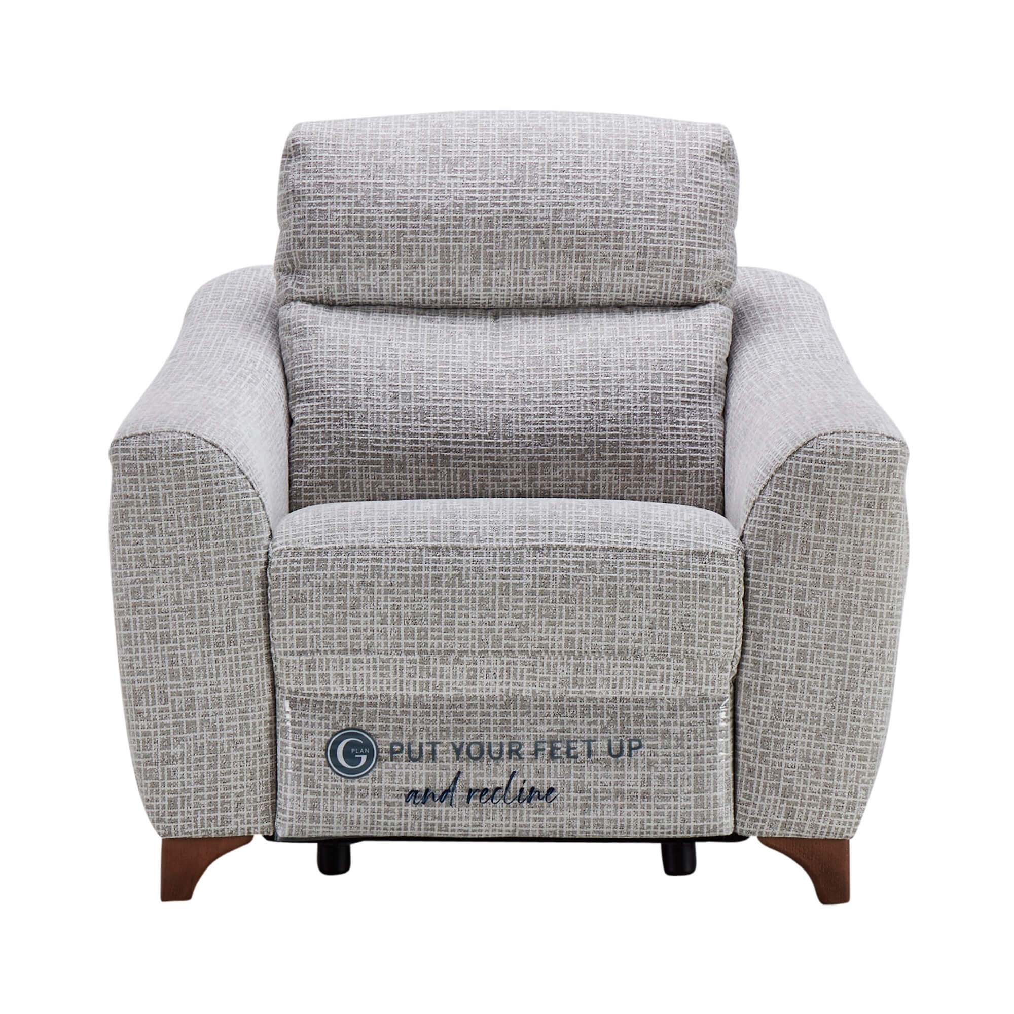 G Plan Monza Grey Fabric Power Recliner Armchair