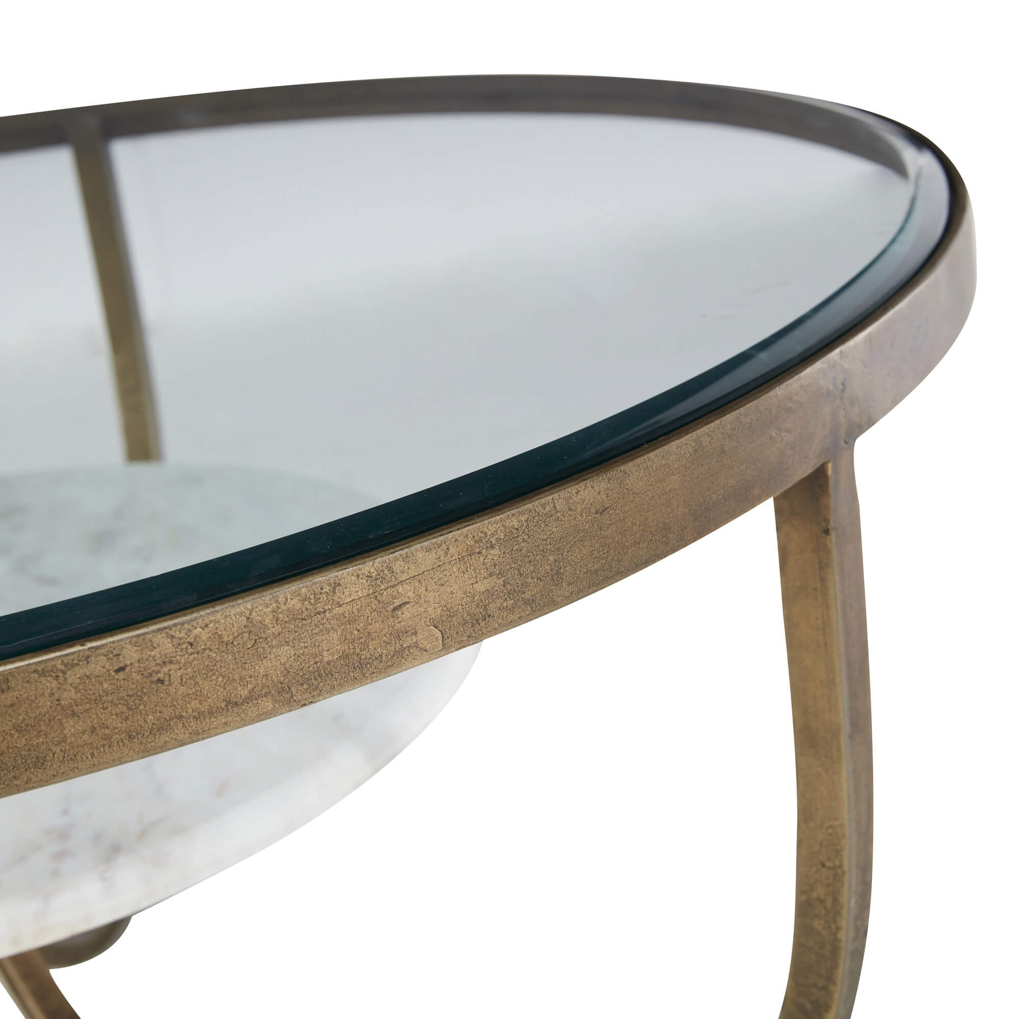 Nebu Marble & Glass Coffee Table