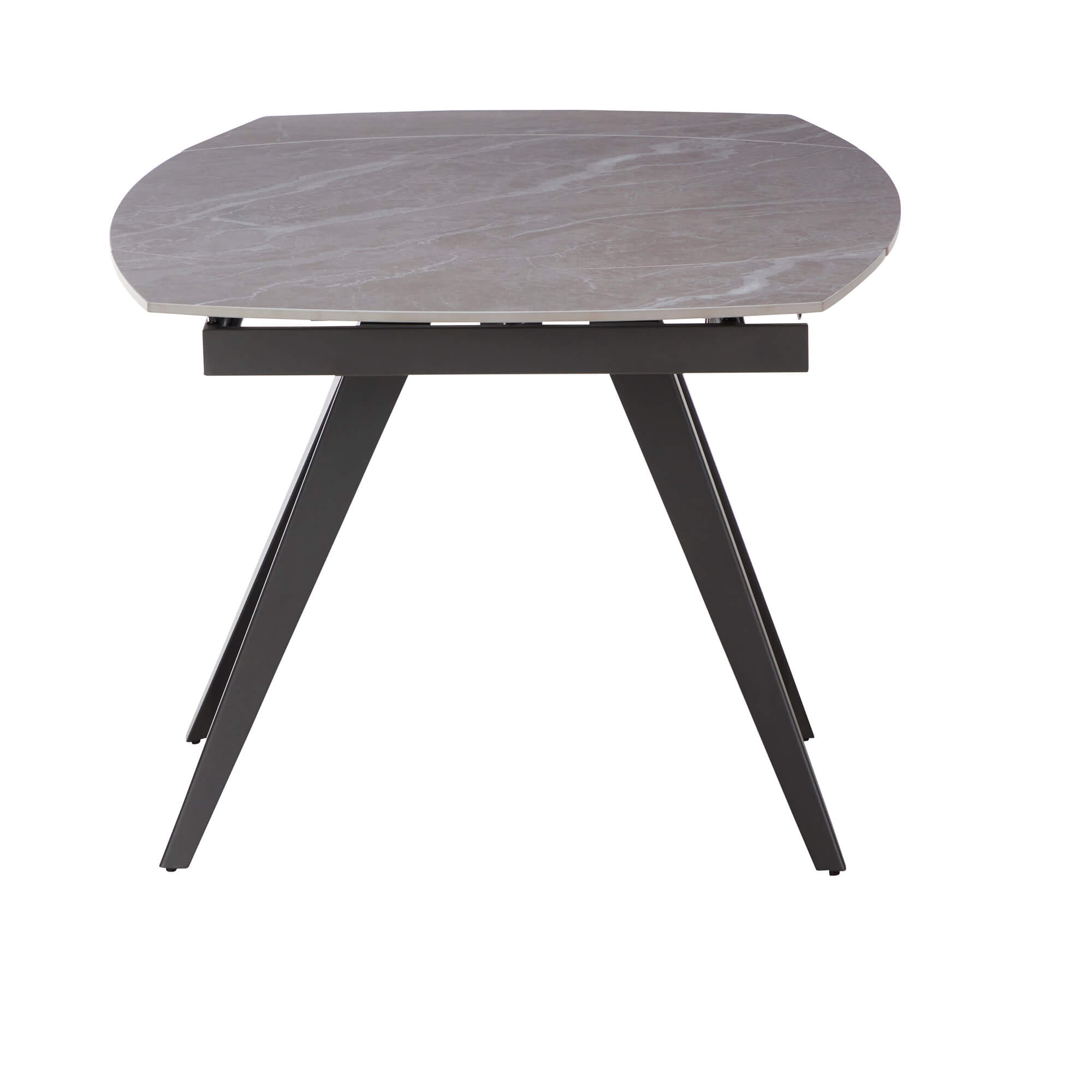 Allegri Extending Dining Table Sintered Stone Top & Grey Leg