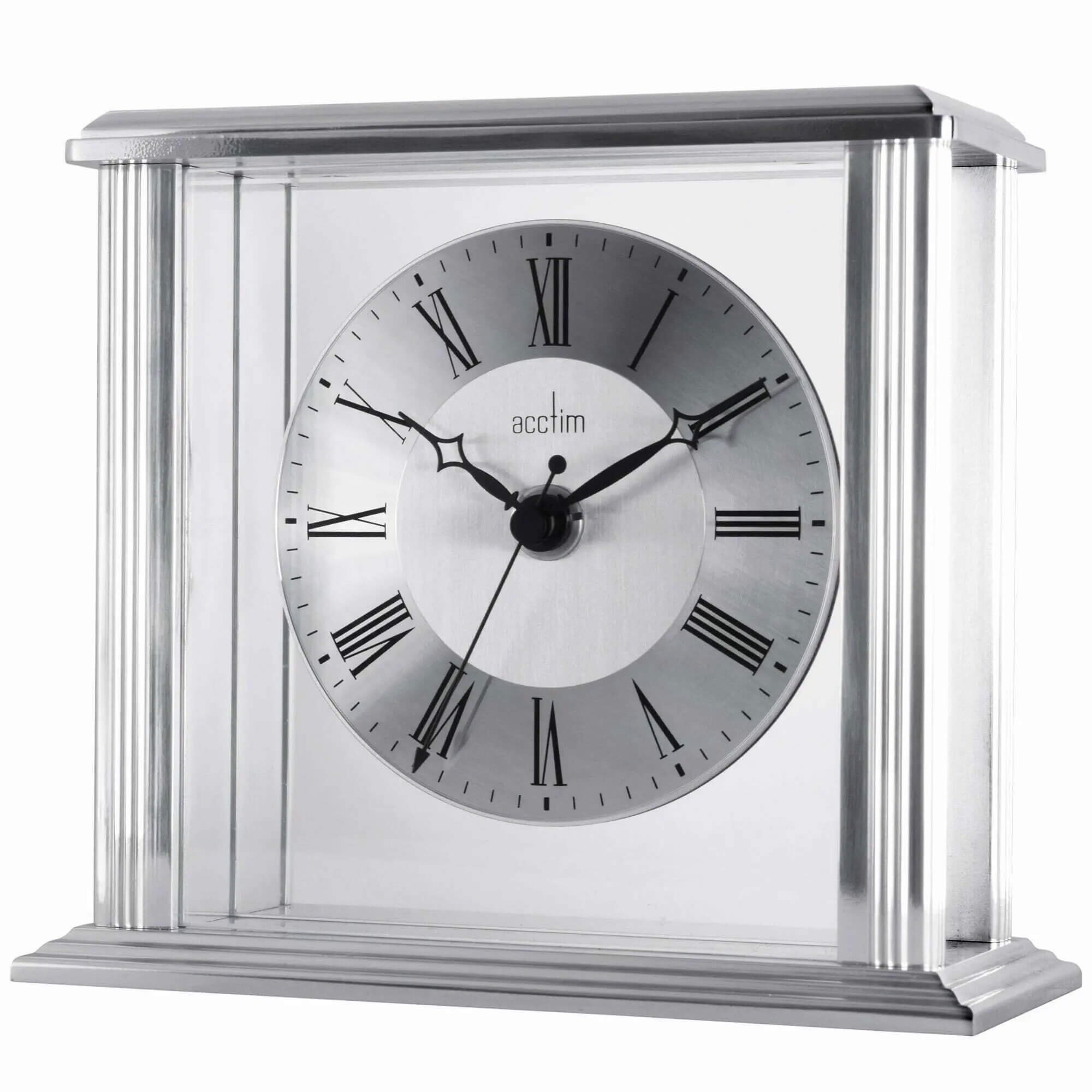 Hamilton Silver Mantel Clock