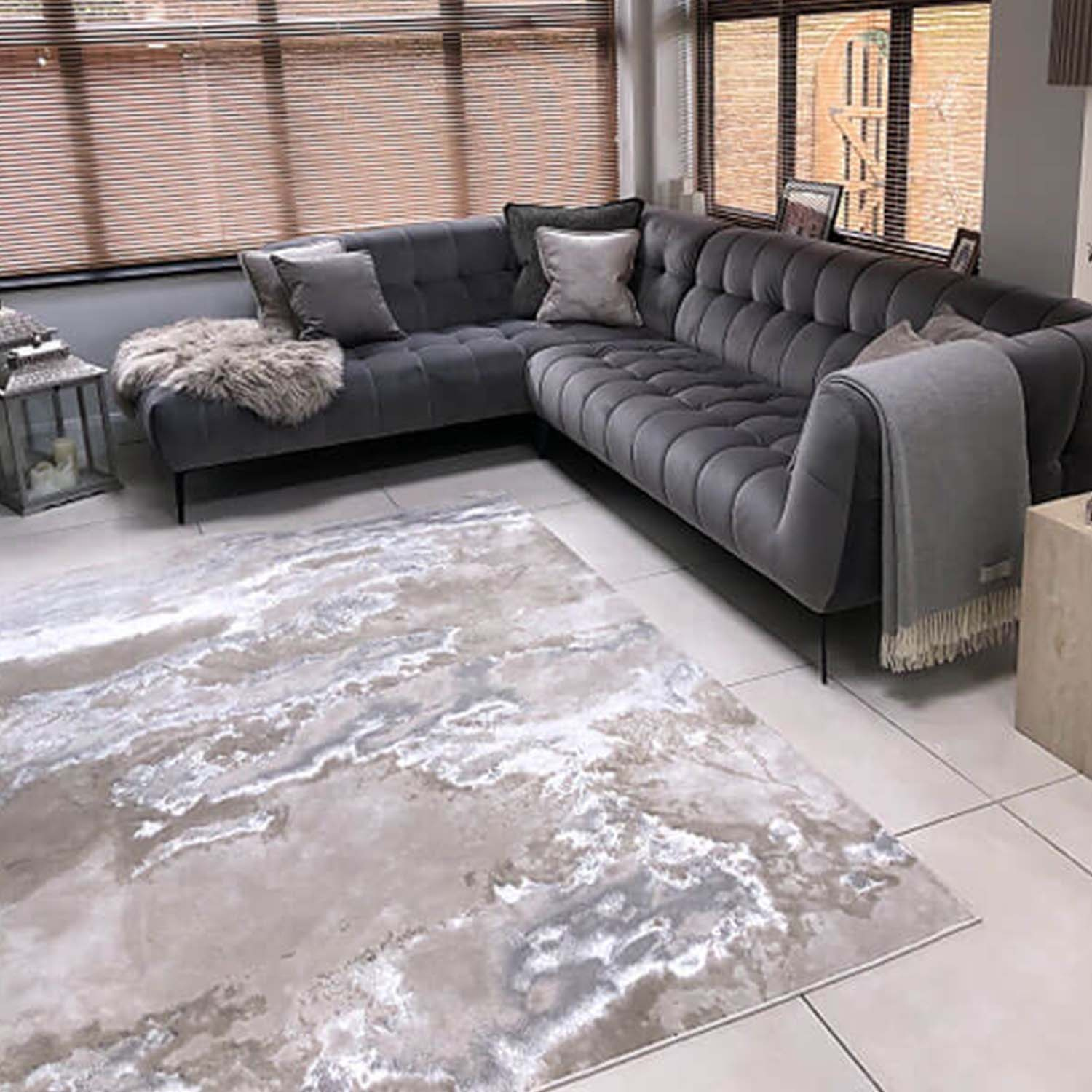 Aurora Cloud 200cm x 290cm Abstract Pattern Rug