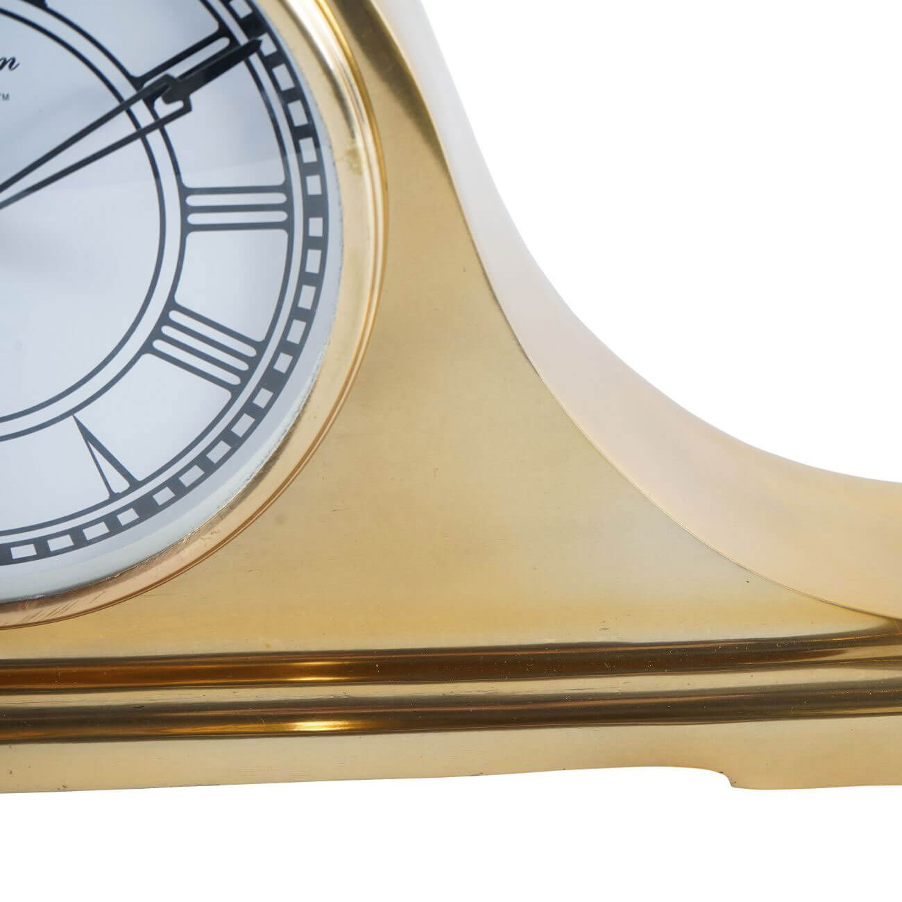 Retro Carriage Brass Finish Mantel Clock