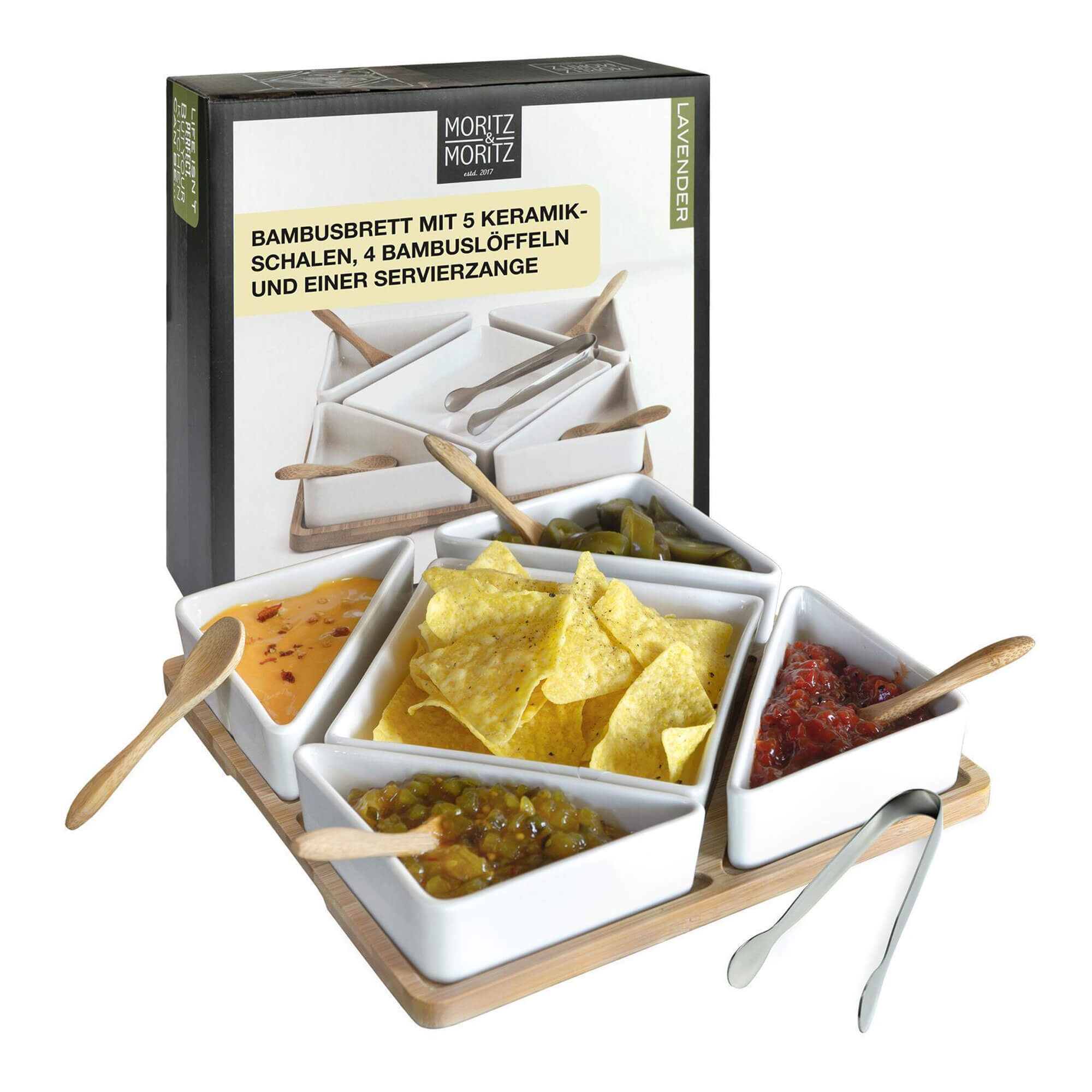 Moritz & Moritz White 11 Piece Tapas Serving Platter Set