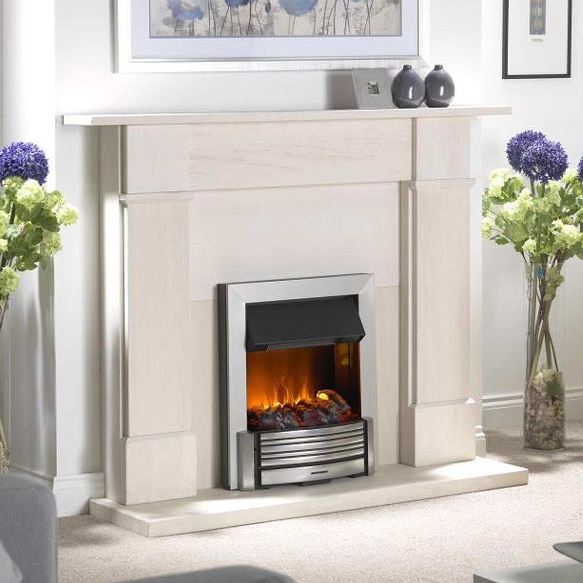 Dimplex Sacramento Chrome Optimyst Inset Electric Fire