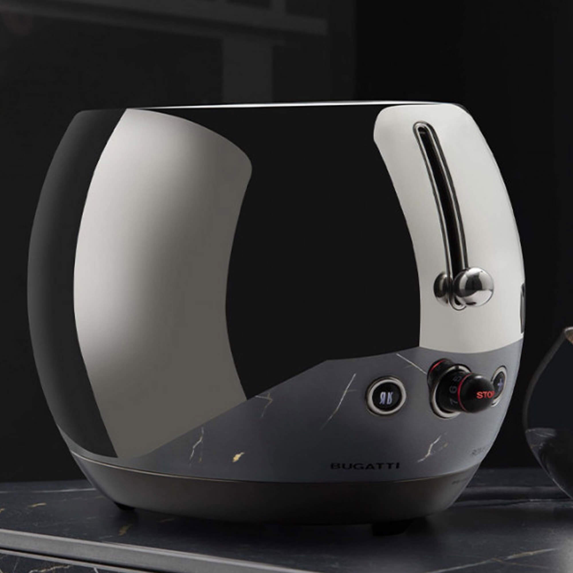 Bugatti Romeo Round Stainless Steel Toaster