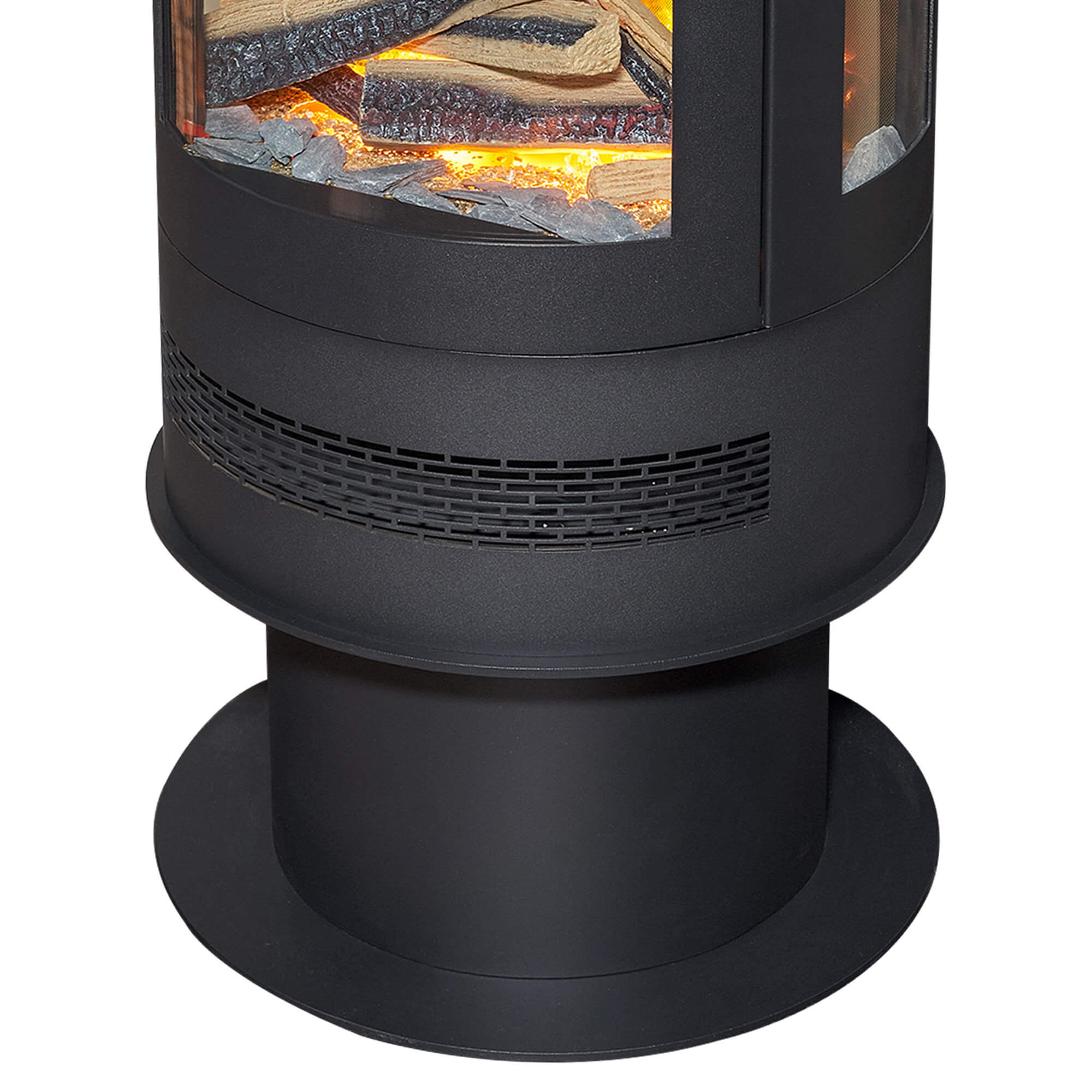 Bloomsville Grey Circular Electric Stove