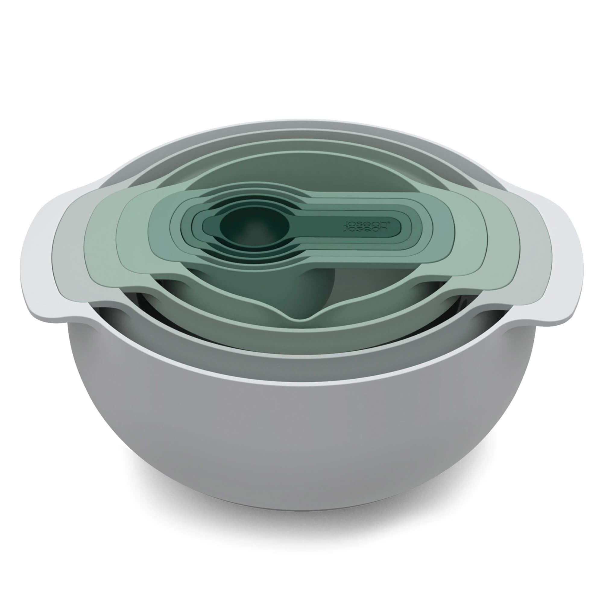 Joseph Joseph Nest 9 Plus Sage Green Nesting Bowl Set