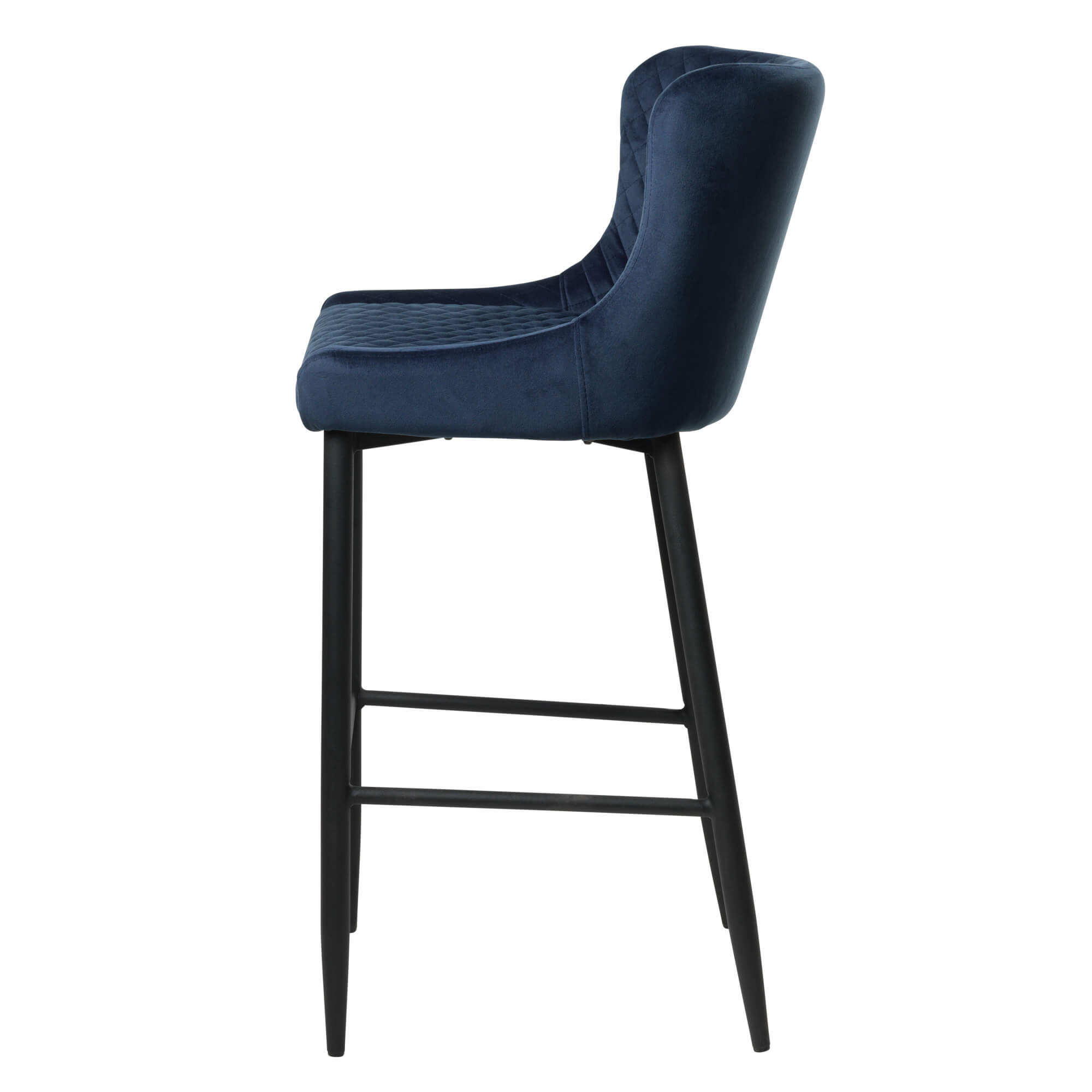 Toby Blue Velvet Counter Bar Stool