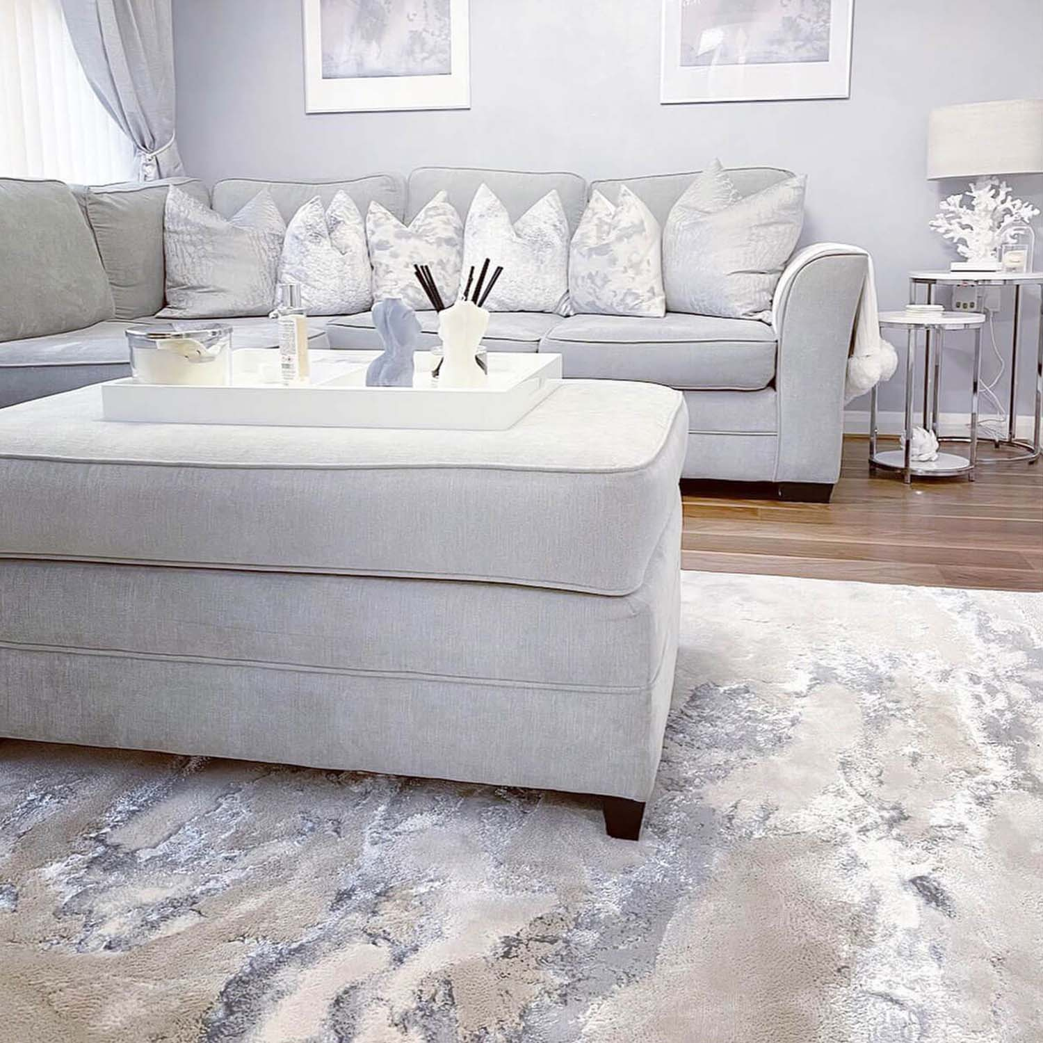 Aurora Cloud 120cm x 170cm Abstract Pattern Rug