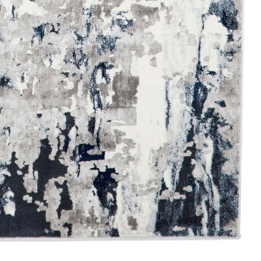 Apollo Abstract Grey & Navy Rug Collection