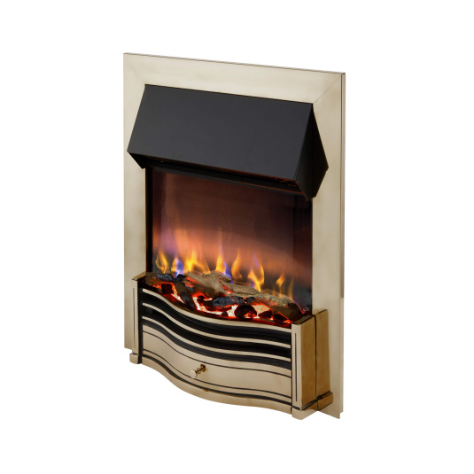 Dimplex Dumfries Antique Brass Optiflame 3D Electric Inset Fire