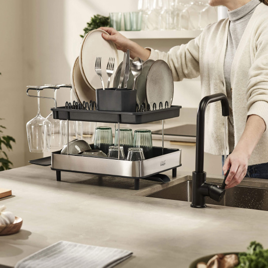 Joseph Joseph Excel Stainless Steel 2 Tier Dish Rack