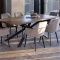 Bronx 200cm Dining Table & 6 Grey Chairs
