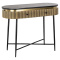 Ivette 2 Drawer Gold Console Table Gold