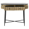 Ivette 2 Drawer Gold Console Table Gold
