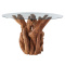 Java Teak 130cm Round Dining Table